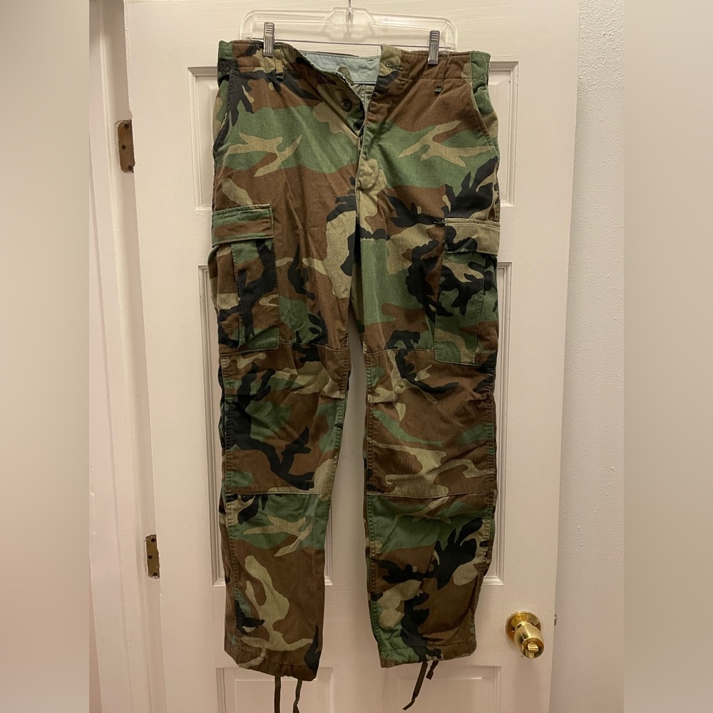Us Army Bdu Pants, Woodland Camo Pattern. Waist 31” T… - Gem